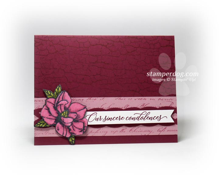 Two Sympathy Card Ideas from One Layout