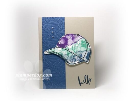 Making a Fun Tie Dye Hat Card