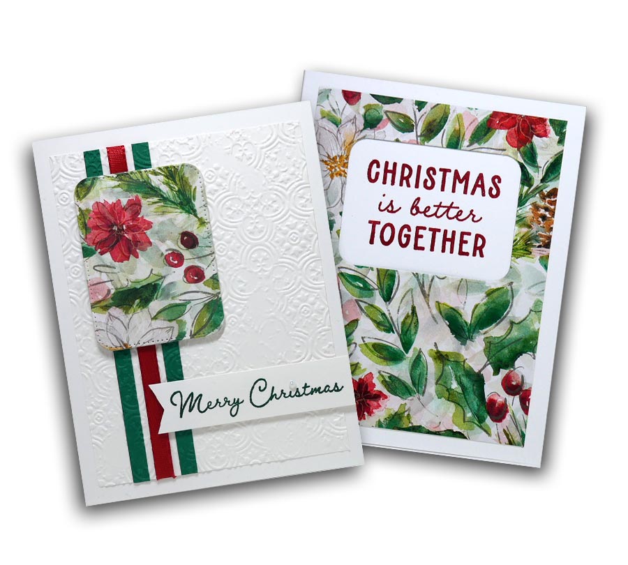Cut Once Make 2 Christmas Cards