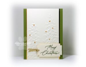 Vanilla Christmas Trees Card